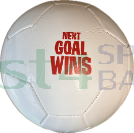 Plain Non branded large 26 panel white printed footballs