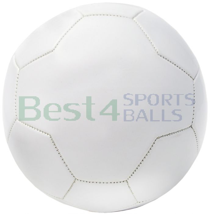 Plain white Non branded footballs 26 panel